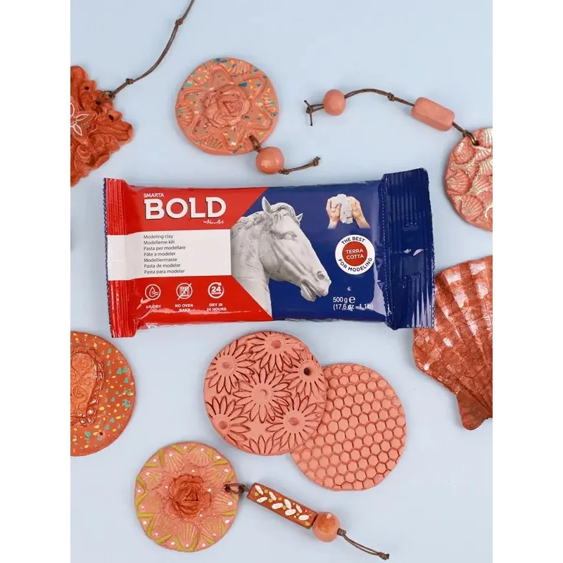 Smarta Smarta Bold Terracotta Seramik Hamuru 500gr | Evimde Hobi